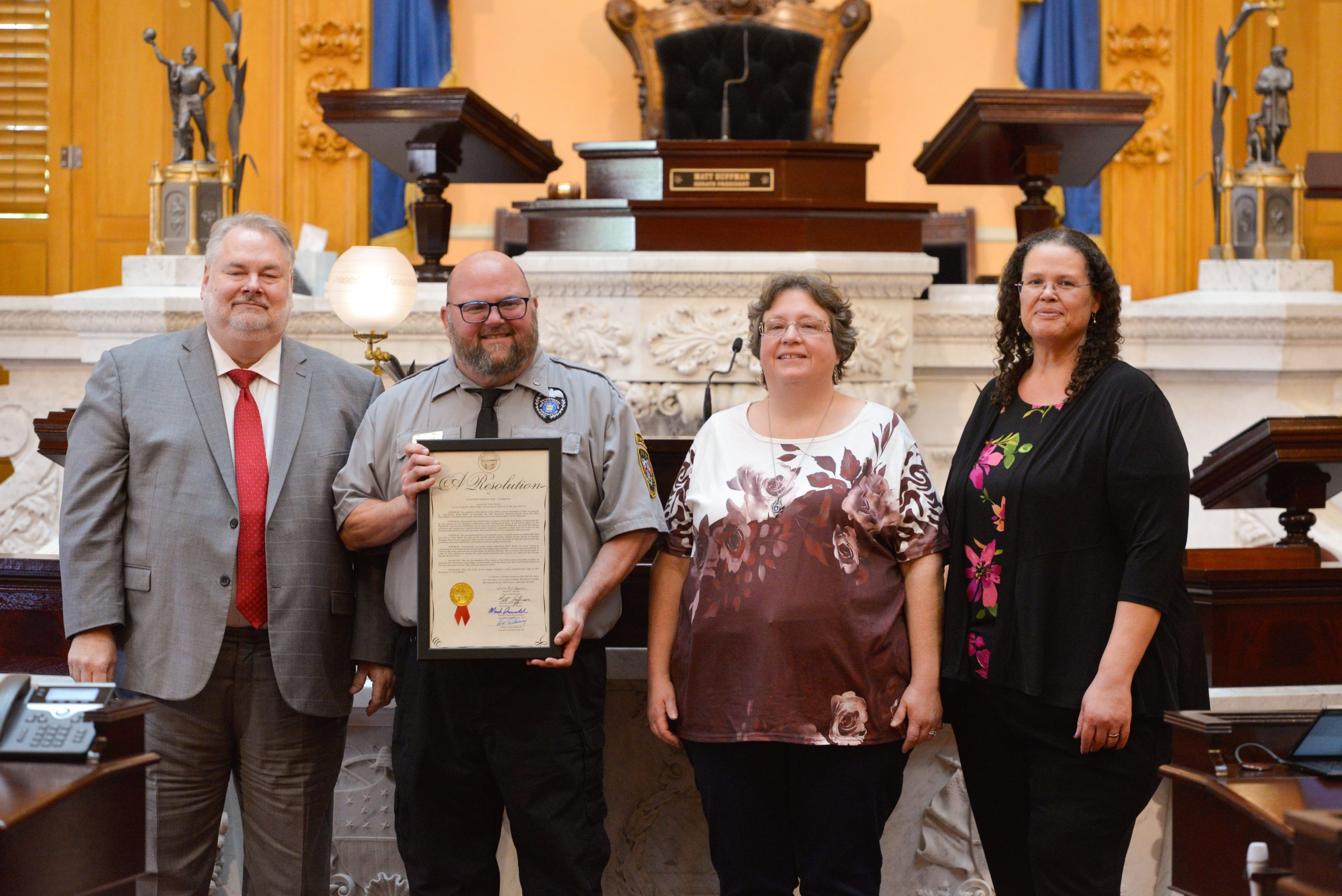 MANCI worker selected Ohio's Correctional Officer of the Year
