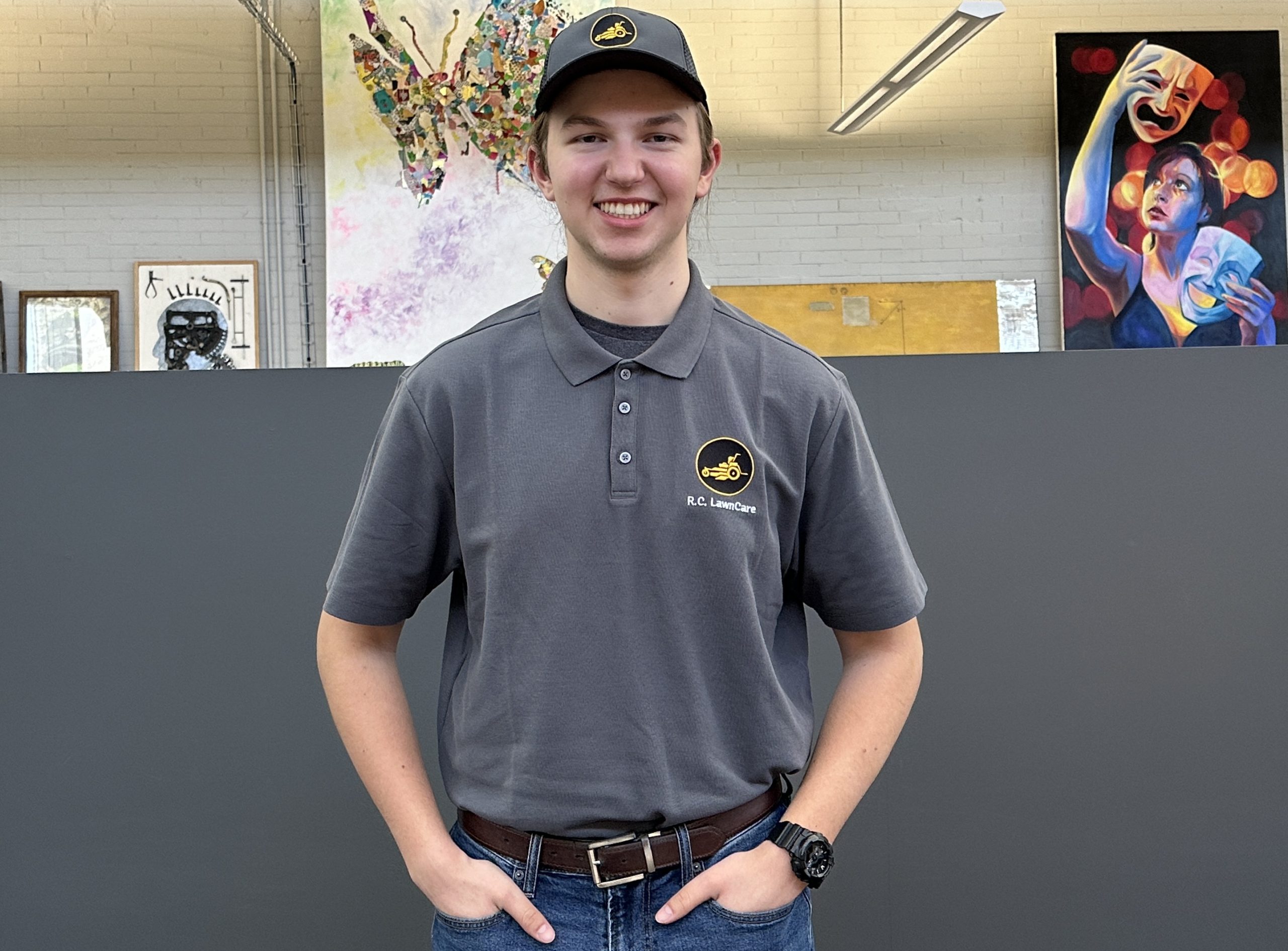 Pioneer student Ryan Carver reflects on one year of mowing business