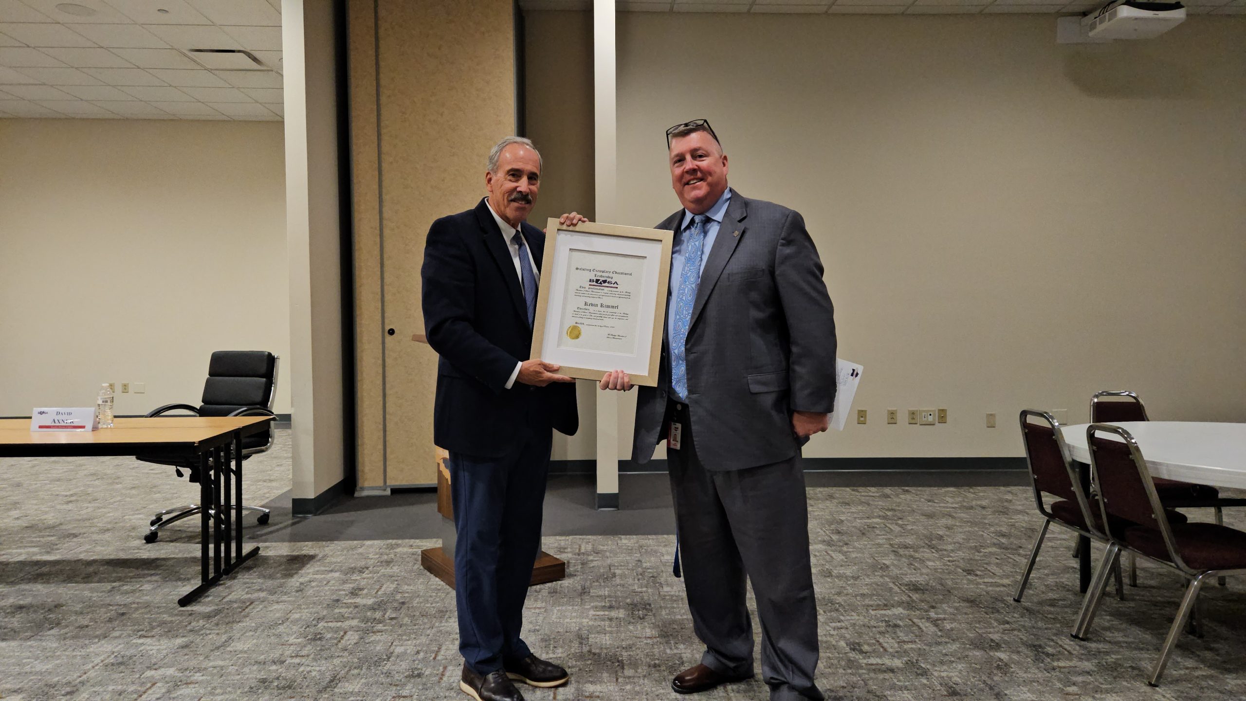 MOESC Superintendent Kimmel receives prestigious BASA award