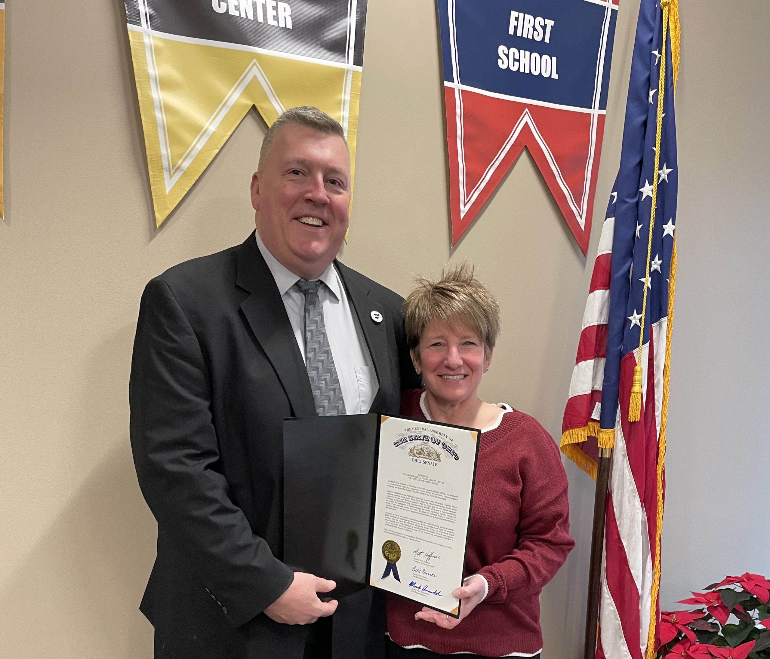 Mid-Ohio ESC recognized by Ohio Senate for Outstanding Achievement