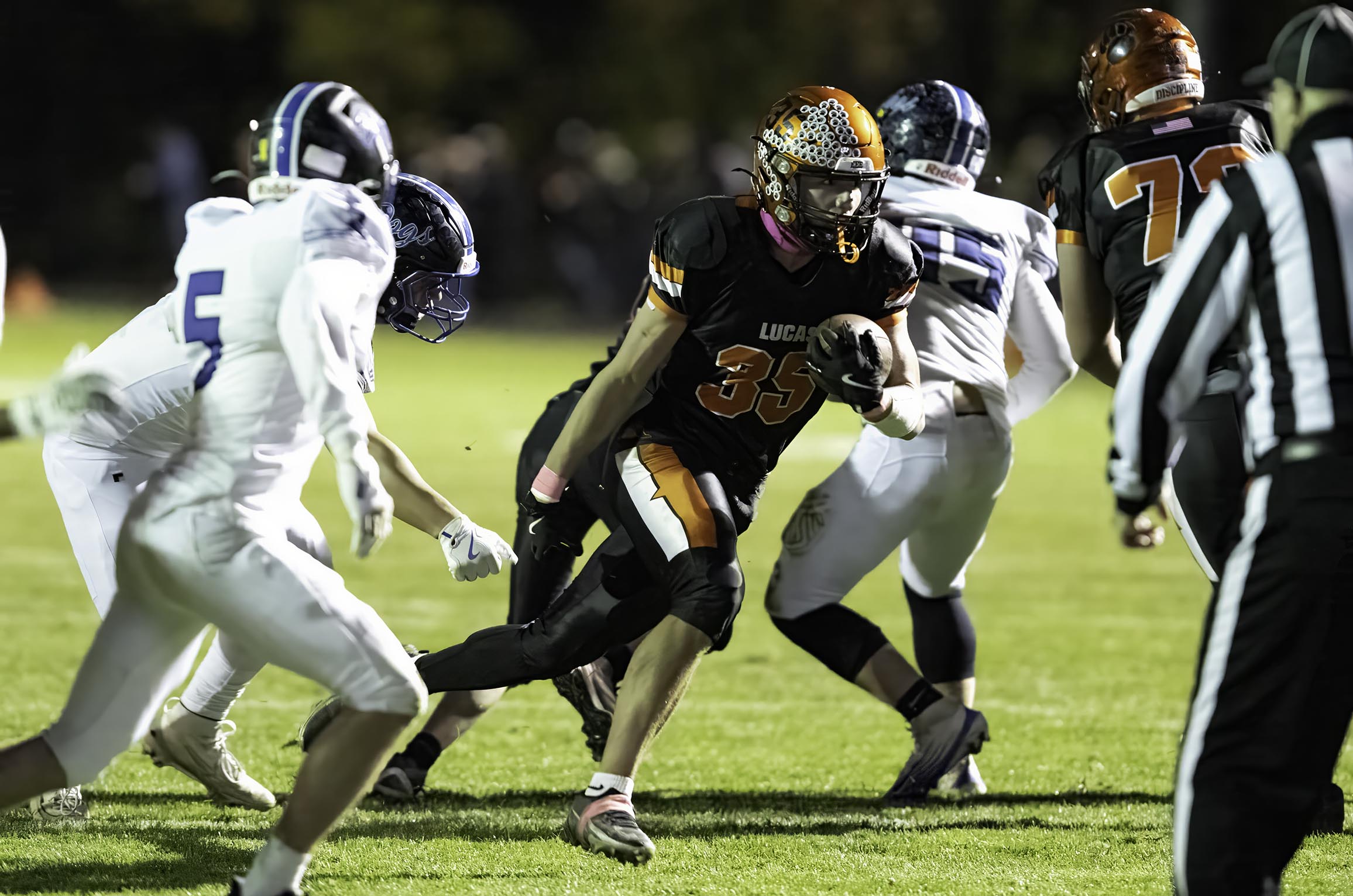 Daley's two-way play fuels Lucas rout of Crestline