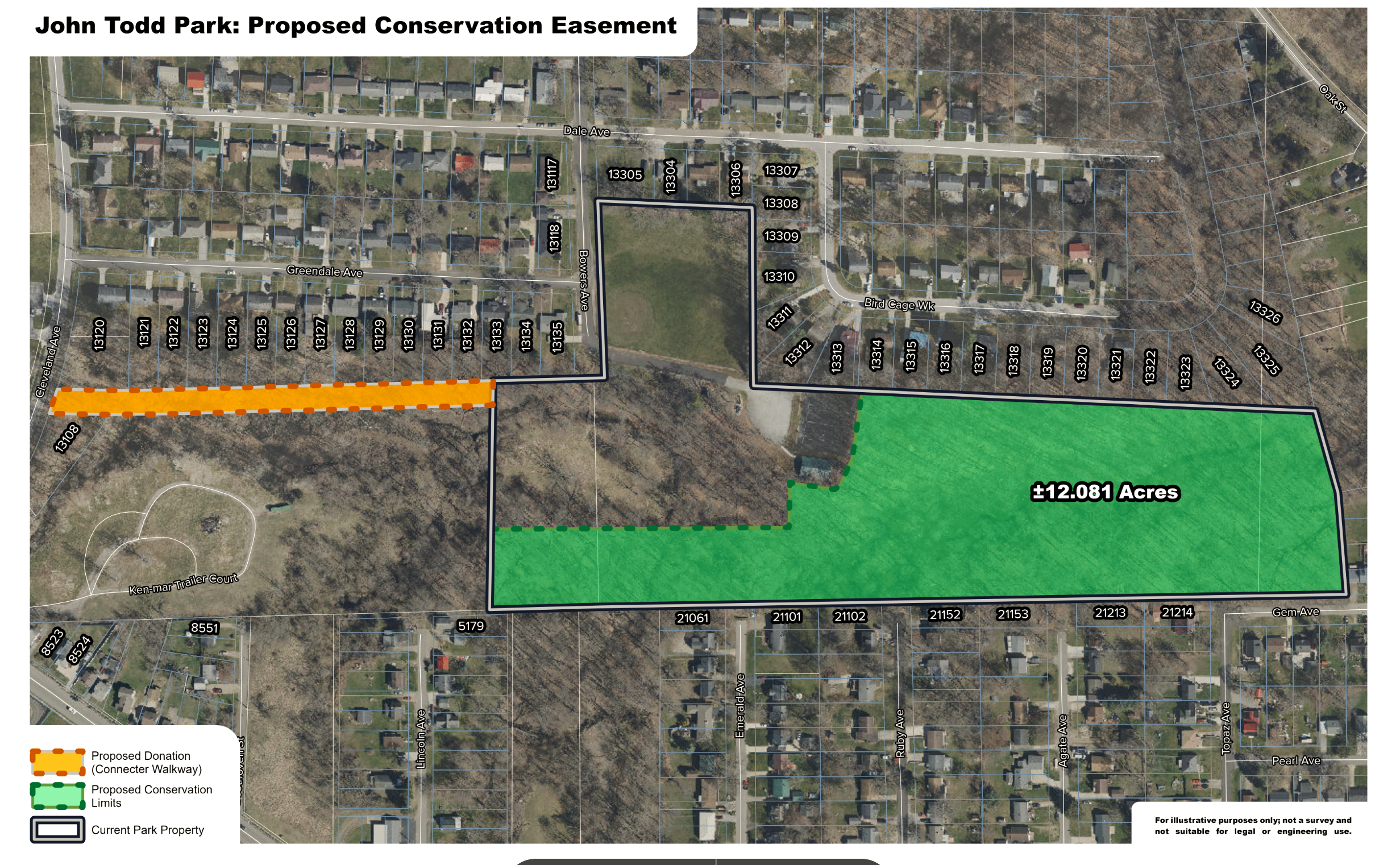 Conservation easement granted on 12-acre wooded area at John Todd Park