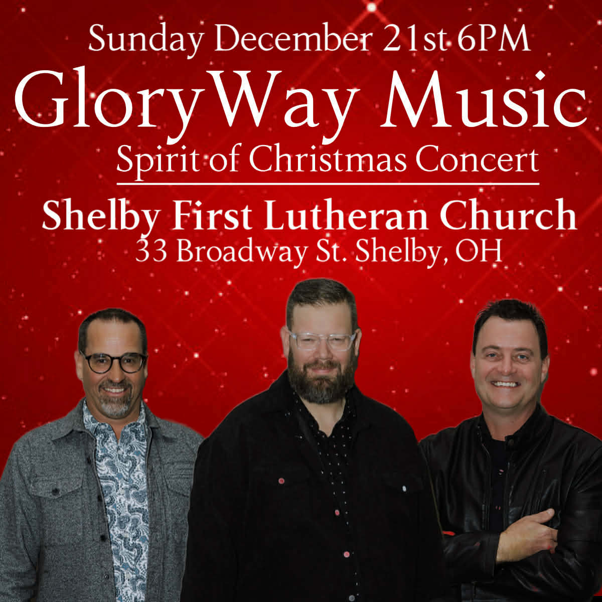 GloryWay to perform 'Spirit of Christmas' concert at Shelby church