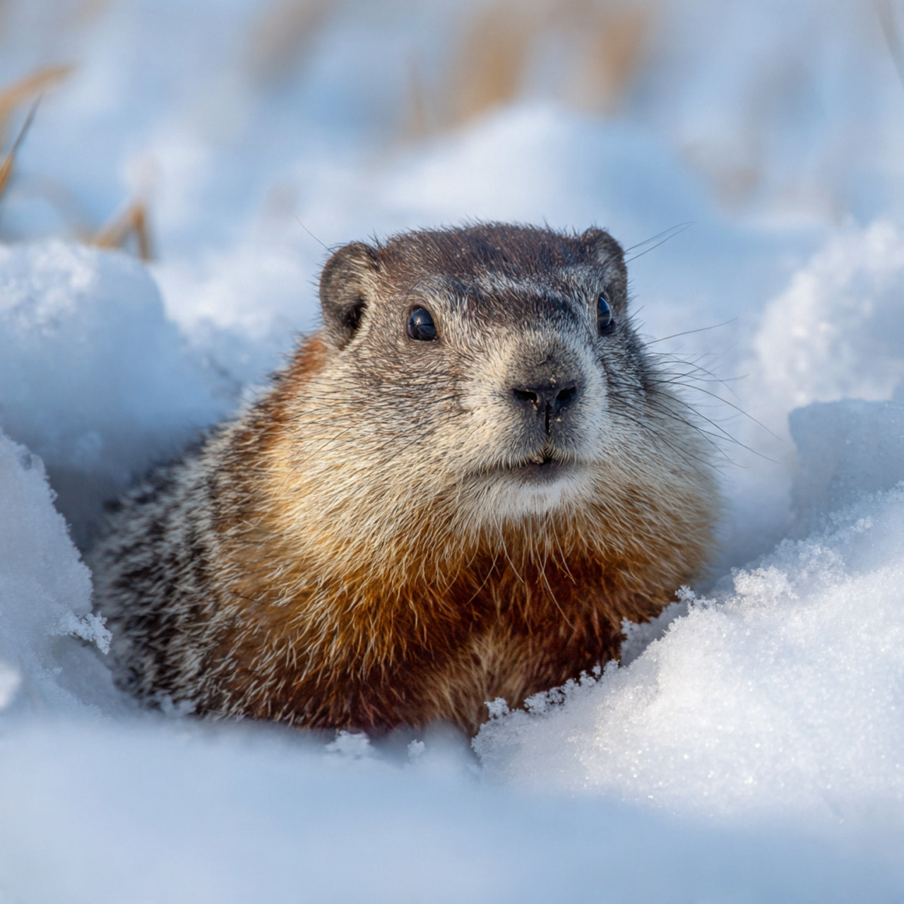2 groundhogs, 1 February: Phil says bundle up; Chuck says flip-flops ...